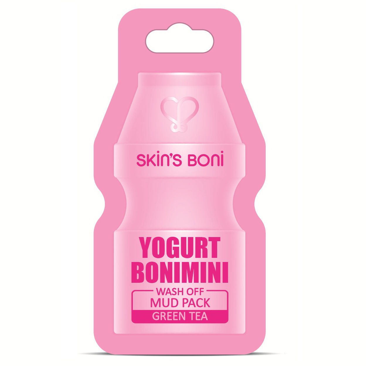 SKIN'S BONI BONIMINI YOGURT MUD WASHOFF PACK GREEN TEA #ชมพู