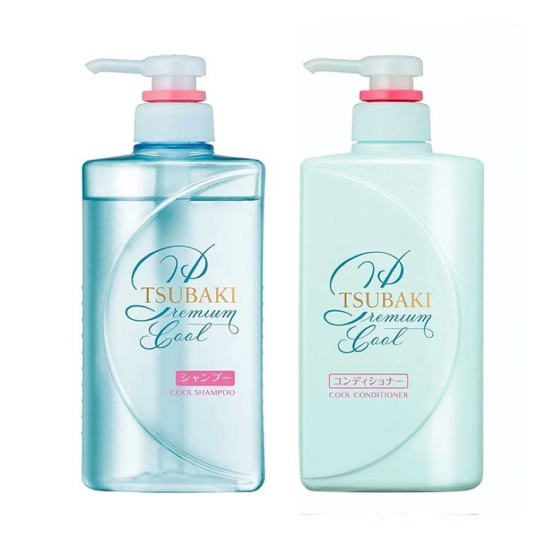 Tsubaki Premium Cool Repair Shampoo & Conditioner Set 2X 490ml.